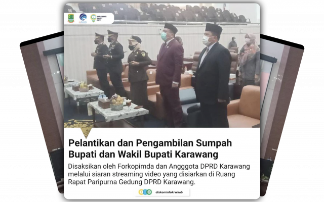 Pelantikan dan Pengambilan Sumpah Bupati dan Wakil Bupati Karawang ... Pelantikan dan Pengambilan Sumpah Bupati dan Wakil Bupati Karawang ...
